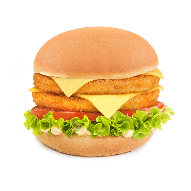 MENU DOUBLE CHICKEN BURGER - Baguette Delivery